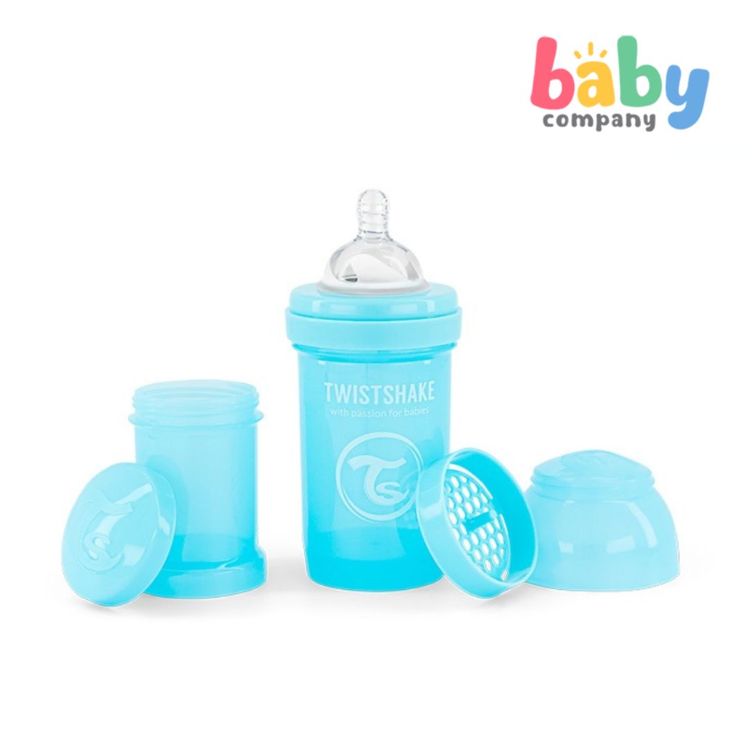 Twistshake Anti-Colic Feeding Bottle 6oz/180ml - Blue – Baby Company