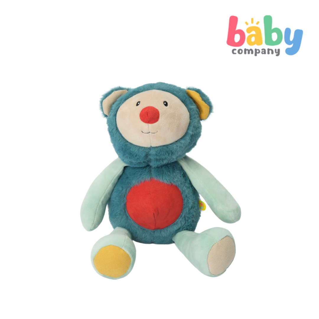 Baby Company Color Block Plush - Bear, Mint