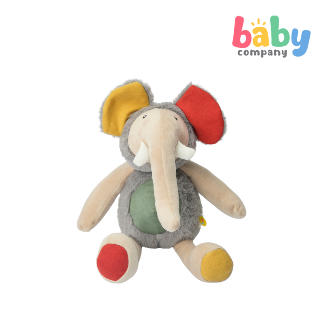 Baby Company Color Block Plush - Elephant, Gray