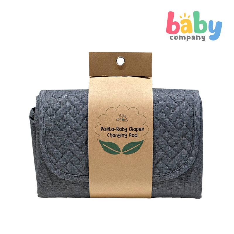 Little Sprout Cotton Quilted Changing Pad - Gray – Baby Company