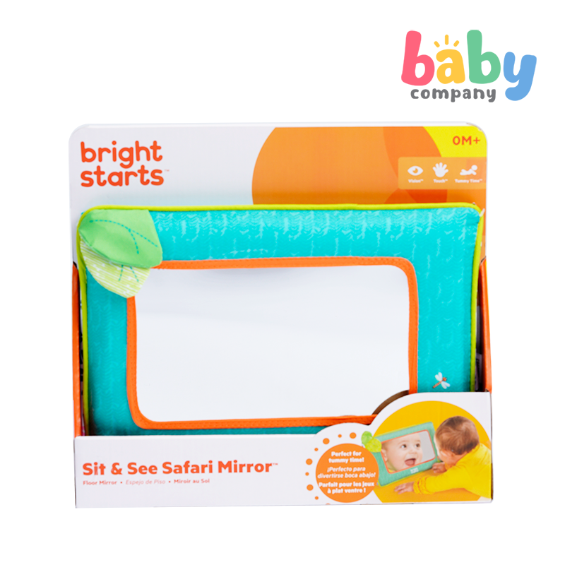 Kids II Bright Starts Sit and See Safari Floor Toy Mirror – Baby Company