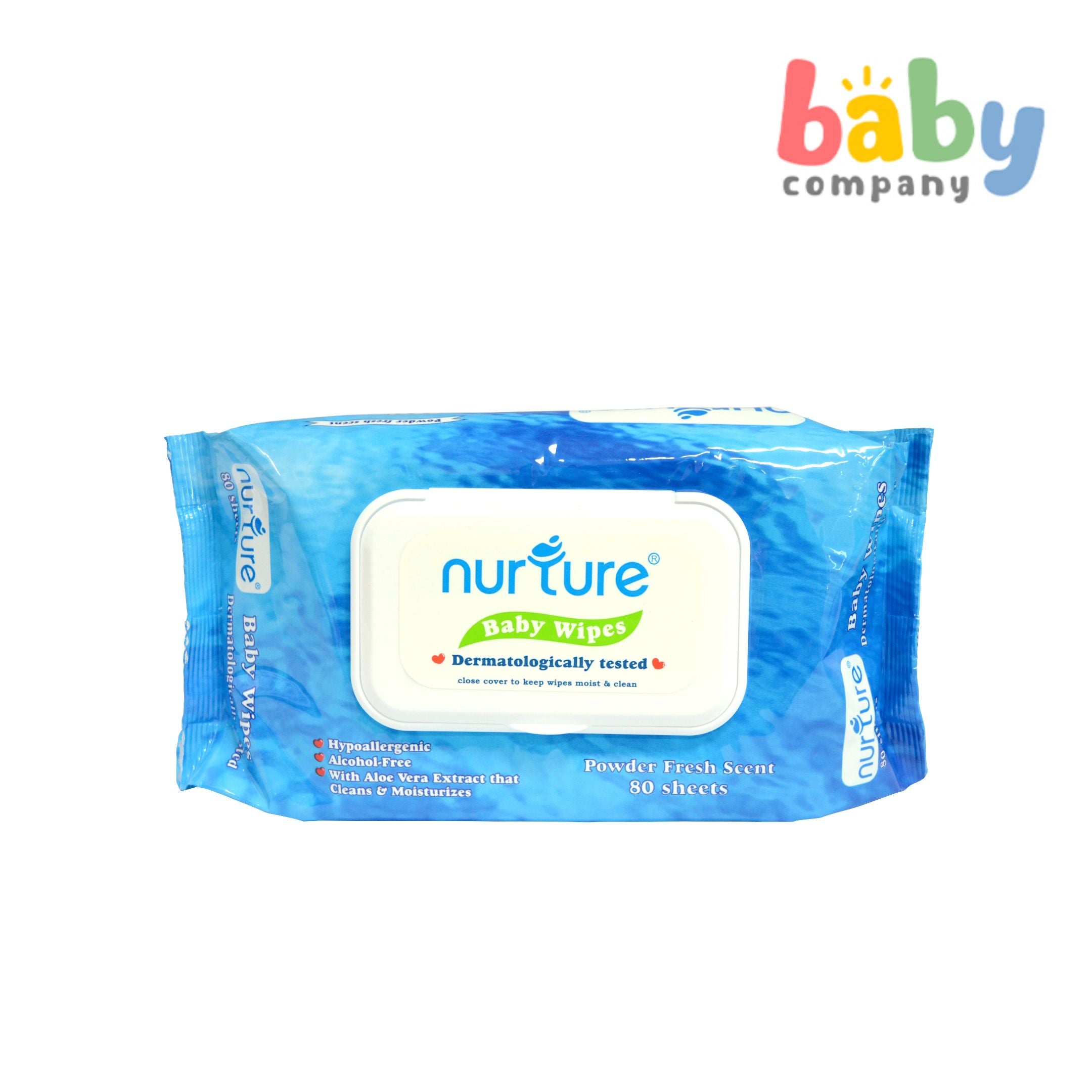 Nurture Baby Wipes Powder Scent 80s+20s – Baby Company