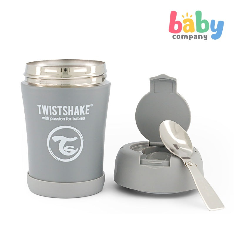 Twistshake Insulated Food Container 350ml/11oz - Grey – Baby Company